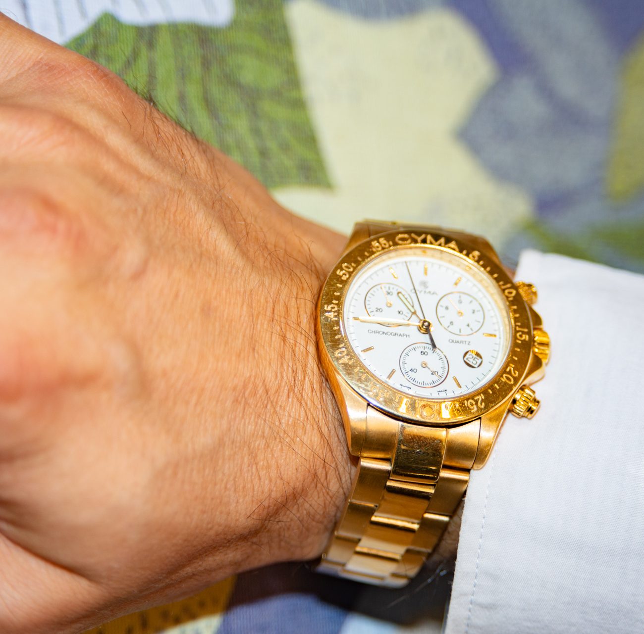 Reloj Cyma de oro con cronografo | JOYERIA ALVIORO