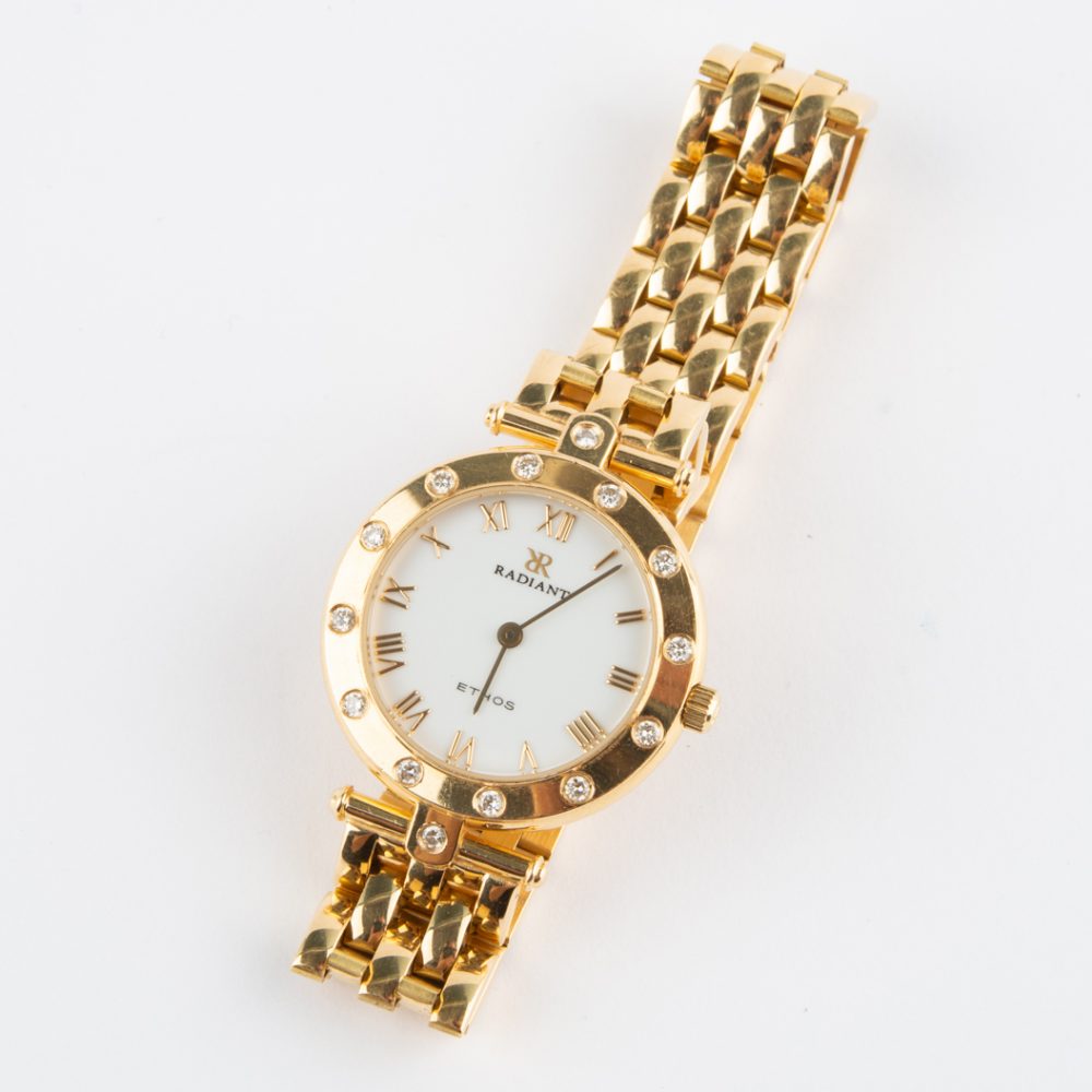Reloj de señora Radiant de oro amarillo con diamantes | JOYERIA ALVIORO